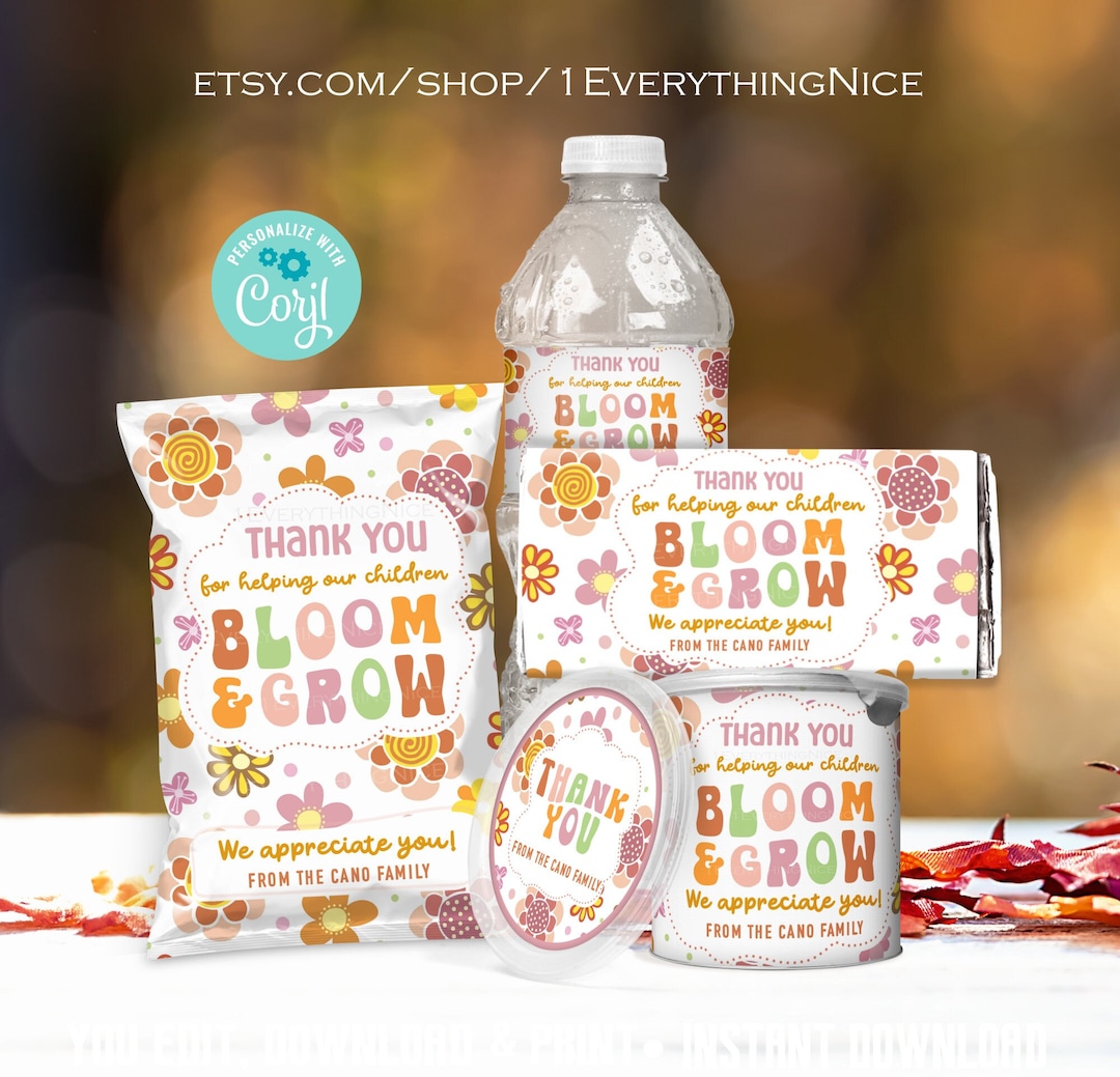 Bloom and Grow Flowers Theme Teachers Appreciation Bundle Set 2 ...