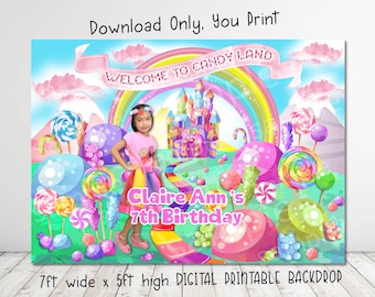 DIGITAL DOWNLOAD Carnival Theme 7ft. Wide X 5ft. High Backdrop | Etsy