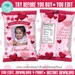 Editable DIGITAL DOWNLOAD Valentine Valentine Theme Birthday Favors ...