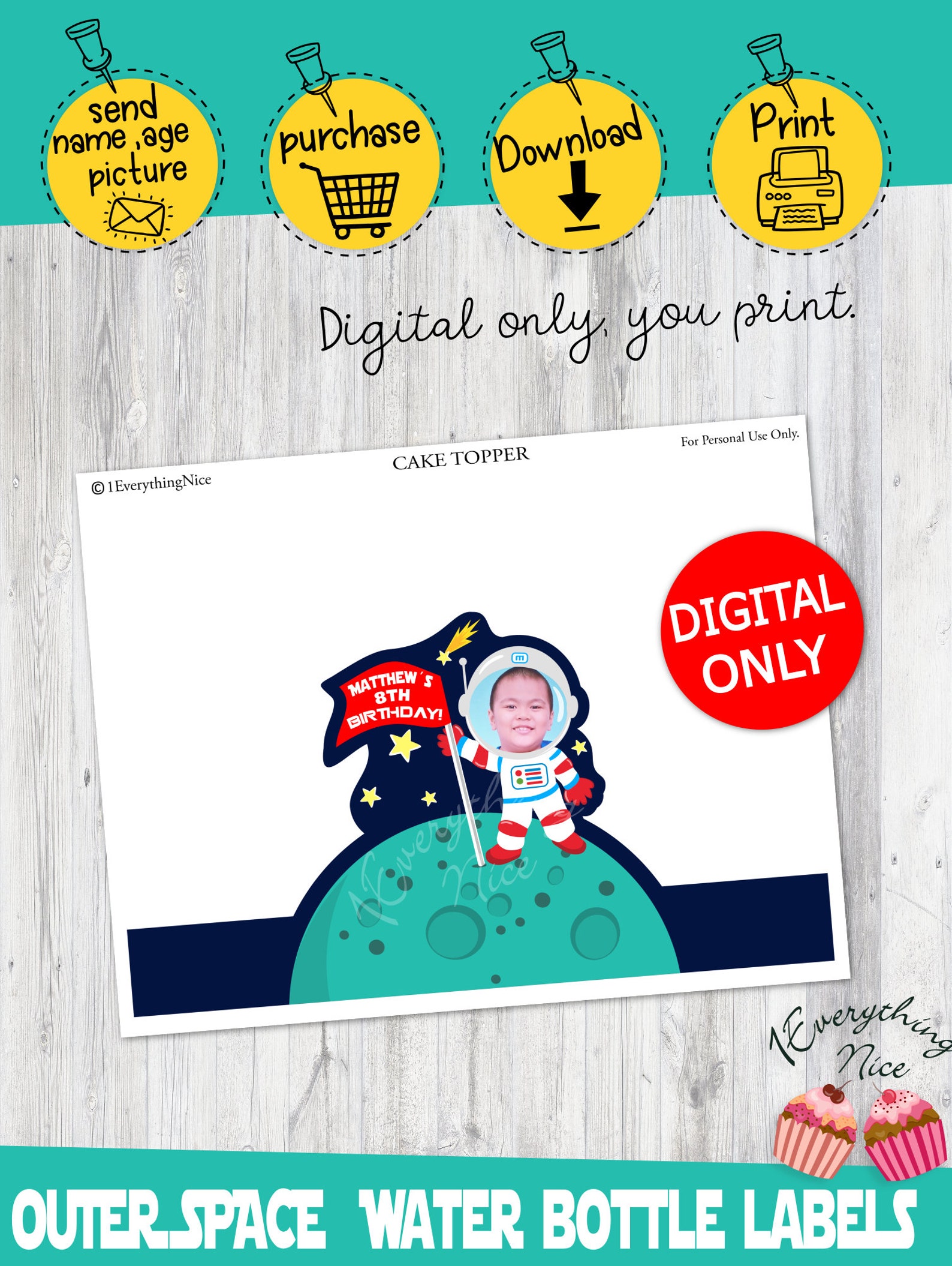 DIGITAL DOWNLOAD Outer Space Out of This World Space Theme - Etsy