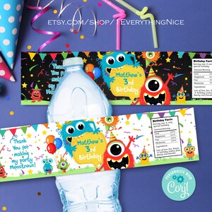 Monster Bash Monsters Theme Instant Download Birthday Party Printable ...