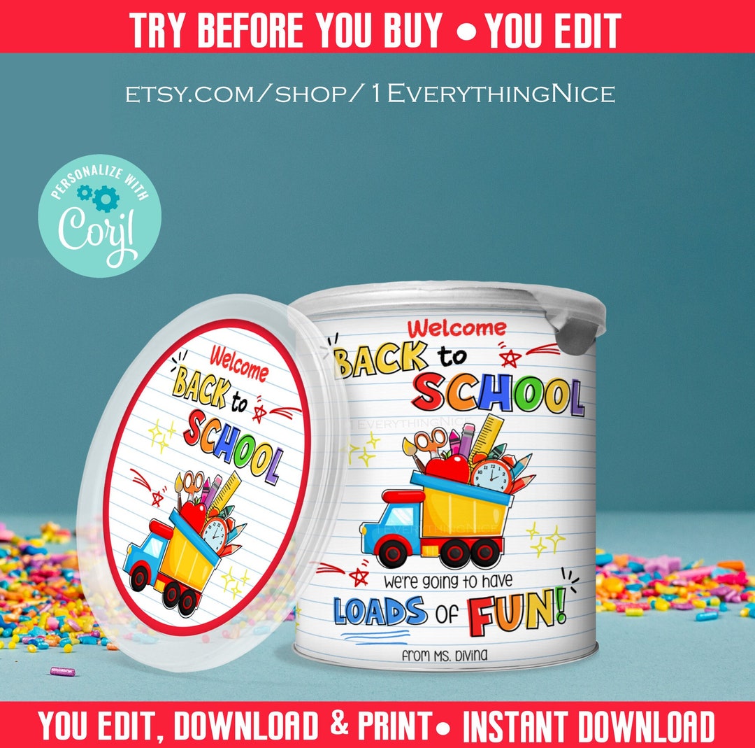 Welcome Back to School Loads of Fun Teacher Student Appreciation Potato ...