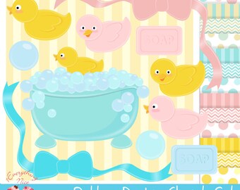 Rubber Duck Digital Art Set Clipart Commercial Use Clip Art INSTANT ...