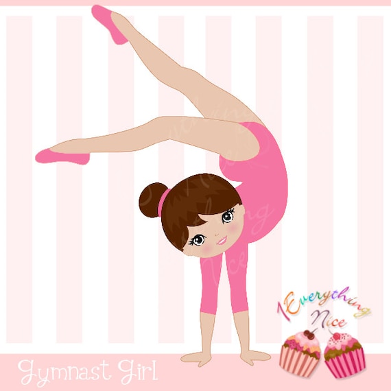 Gymnast Girl Clip Art by 1Everything Nice | Catch My Party