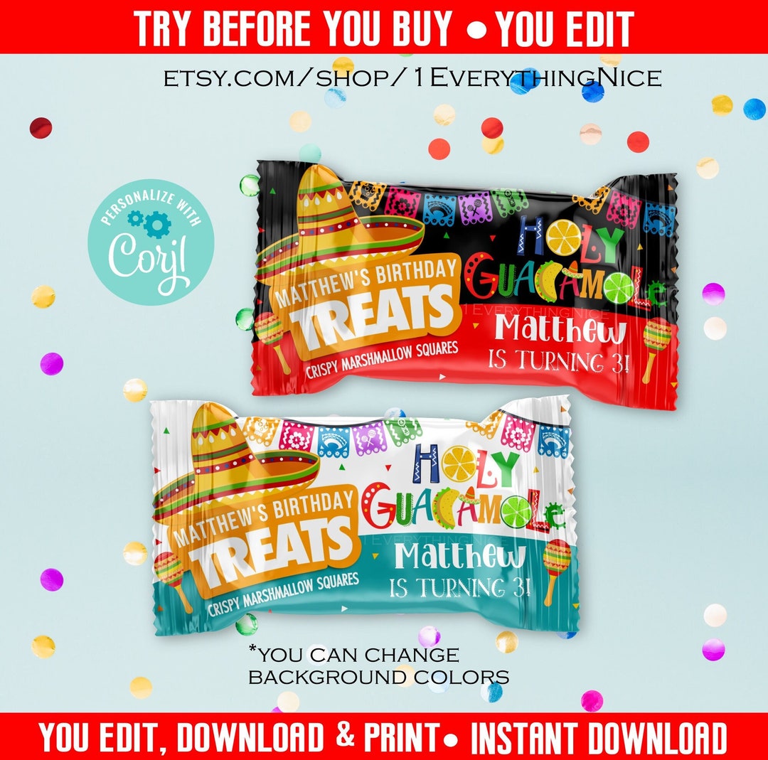 Holy Guacamole Theme Birthday Fiesta Taco Tuesday Cinco De Mayo May ...