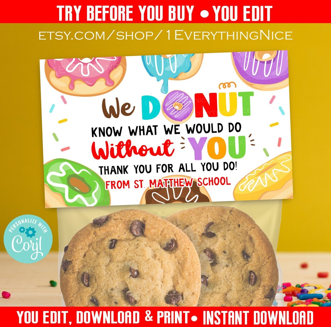 Donut Know What We'd Do Without You | Teacher Staff Employee ...