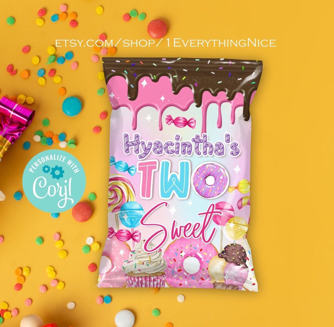 Pink Two Sweet Sweets Donuts Ice Cream Candies Cupcakes Lollipop ...