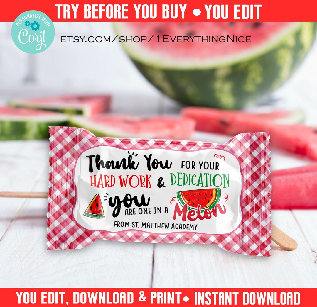 One in A Melon Hard Work Dedication Appreciation Krispies Krispy ...