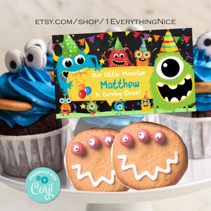 Monster Bash Monsters Theme Instant Download Birthday Party Printable ...
