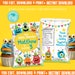 Cute Monsters Monster Bash Editable Instant DIGITAL DOWNLOAD Theme Chip ...