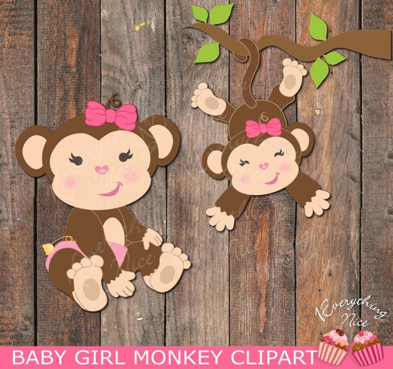 Baby Girl Monkey Clip Art Images
