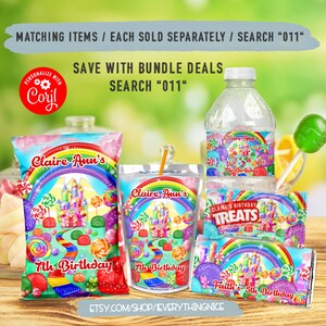 Mixed Fruit Snacks Candy Land Candyland Editable DIGITAL Instant ...