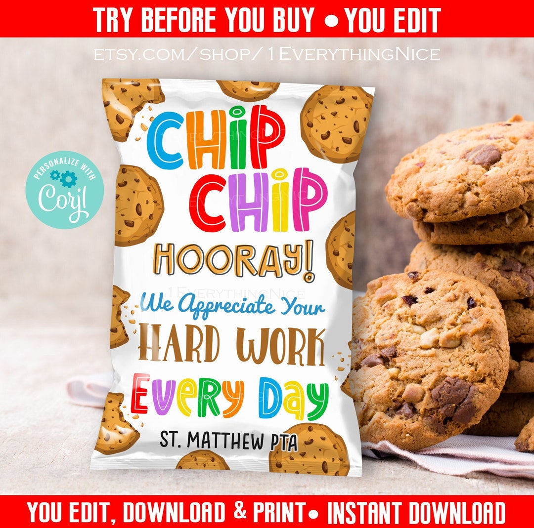Chip Chip Hooray We Appreciate Your Hard Work Every Day Teachers ...