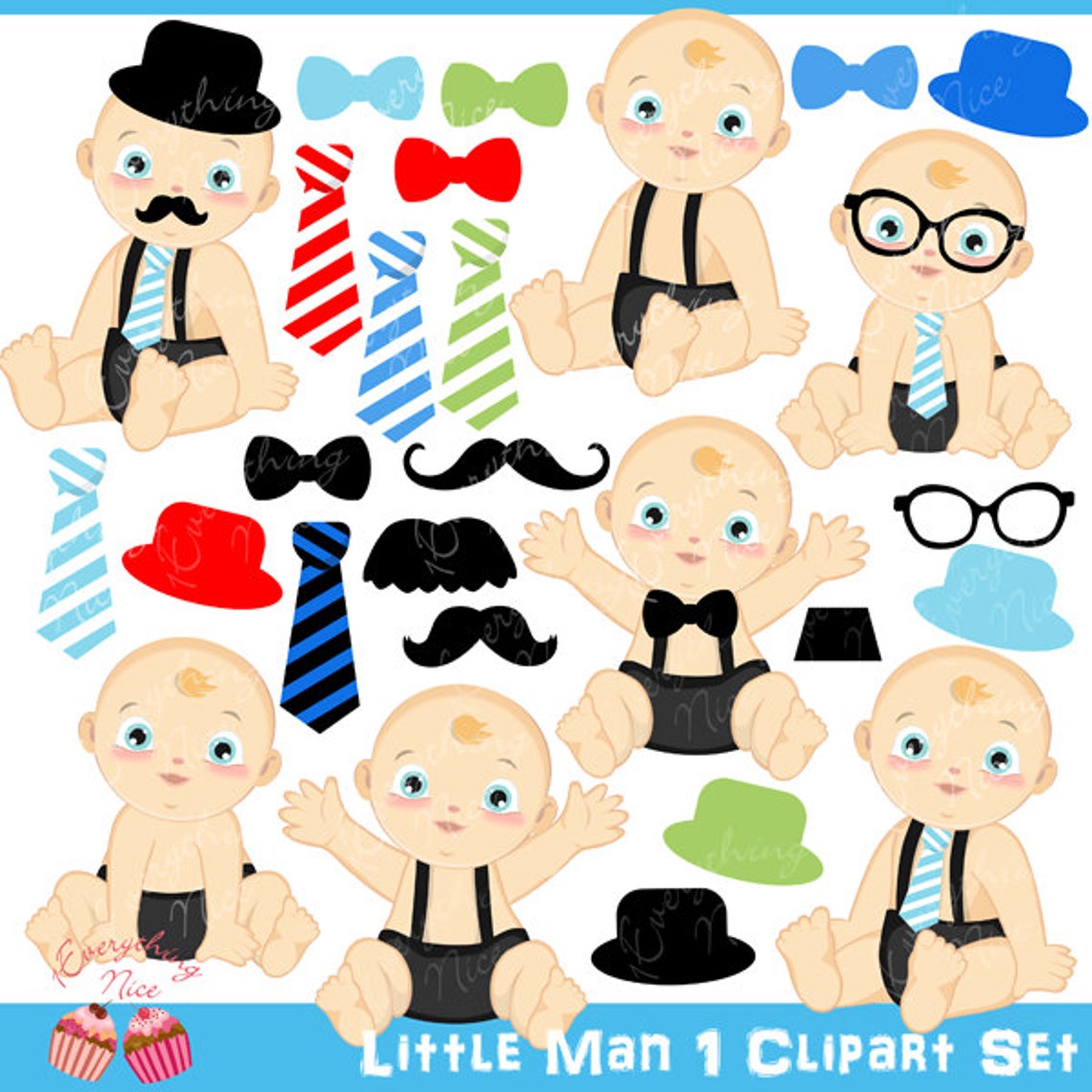 Little Man 1 Clipart Set - Etsy