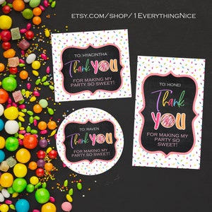 Editable DIGITAL Instant DOWNLOAD Pink Two Sweet Sweets Donuts - Etsy