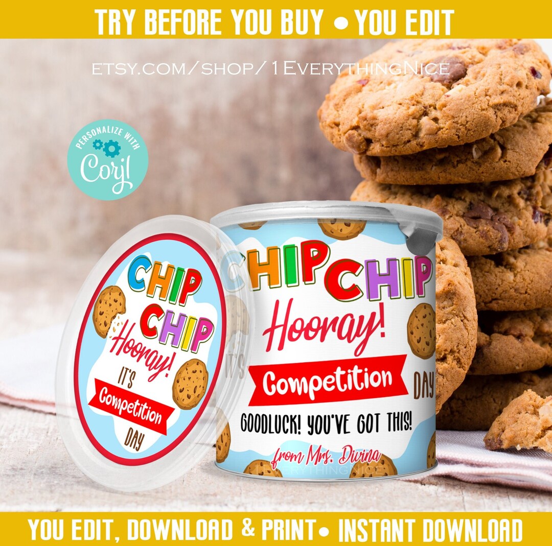 Chip Chip Hooray It's Competition Day | Editable School Teachers ...