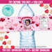 Editable DIGITAL DOWNLOAD Valentine Valentine Theme Birthday Favors ...