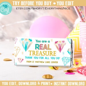 You Are A Real Treasure Appreciation Wrappers Labels Bundle Set 2 ...