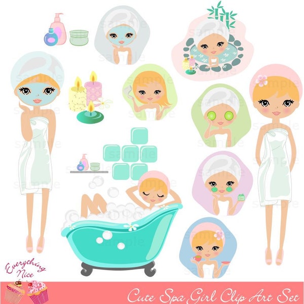 Spa Clip Art - Etsy