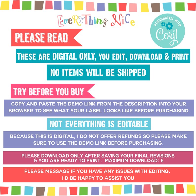 Editable DIGITAL DOWNLOAD Candy Land Candyland Birthday Party - Etsy