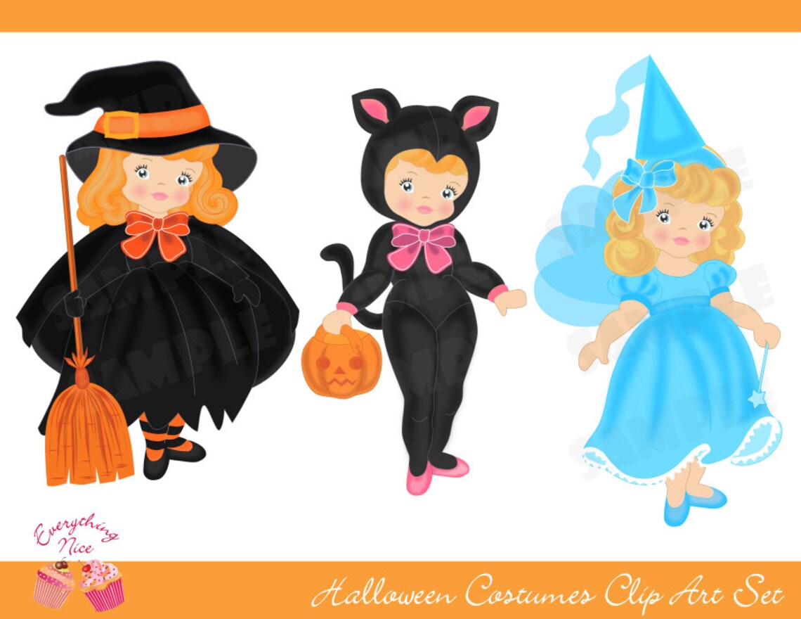 Costume Party 2 Clip Art Set - Etsy