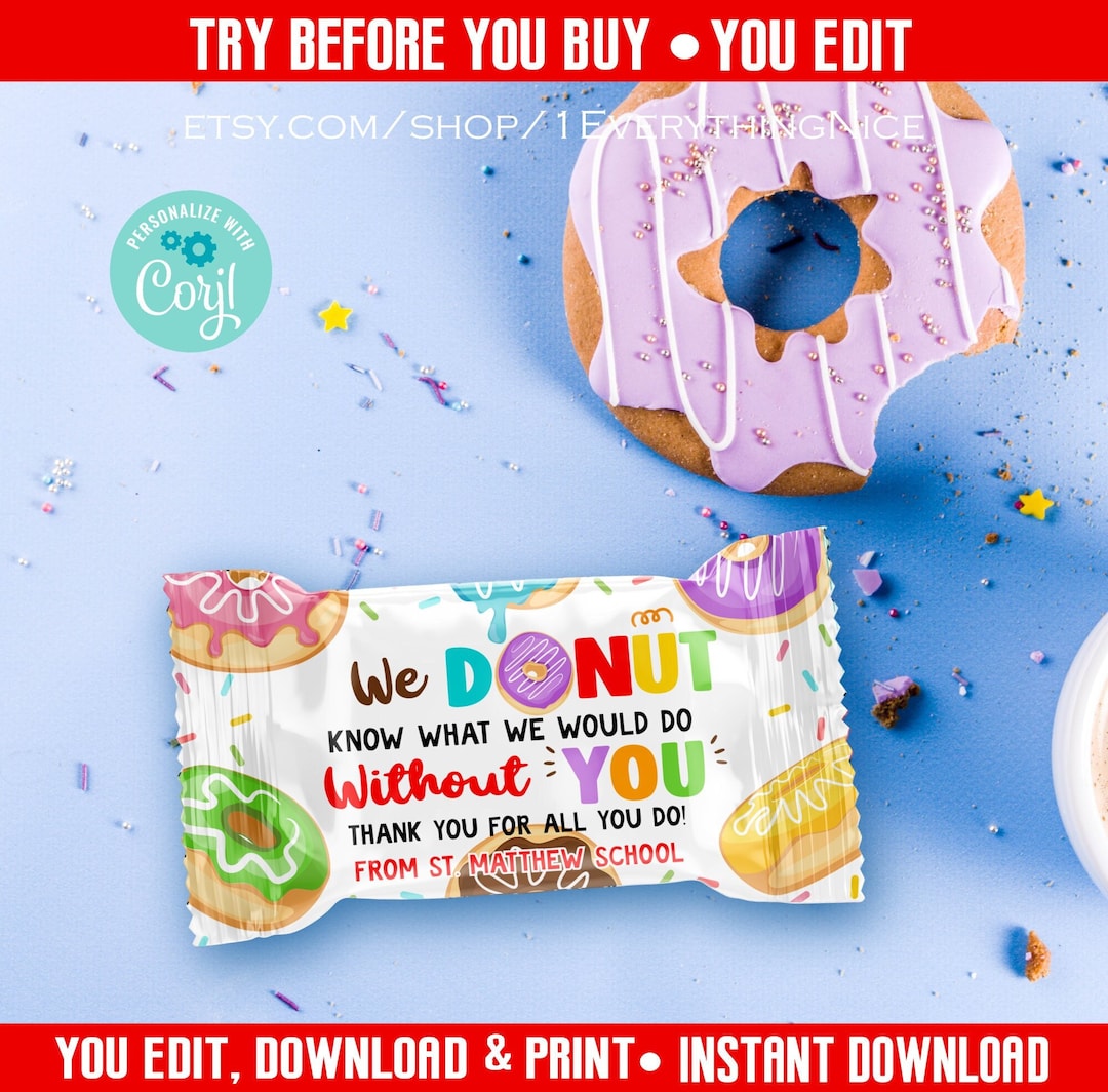 Donut Know What We'd Do Without You | Teacher Staff Employee ...