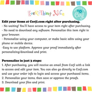 Circus Carnival Theme Editable Instant DIGITAL DOWNLOAD Set Bundle 1 ...