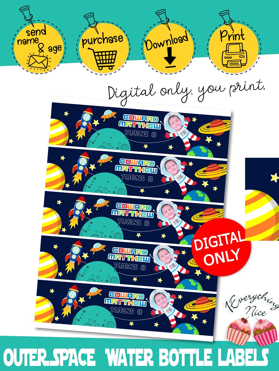 DIGITAL DOWNLOAD Outer Space Out of This World Space Theme - Etsy