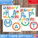 Robot Theme Happy Birthday Bot-day Banner With Name Printable Digital ...