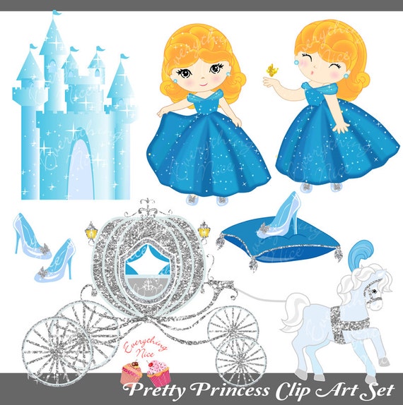 Pretty Princess Clipart Set by 1Everything Nice | Catch My Party