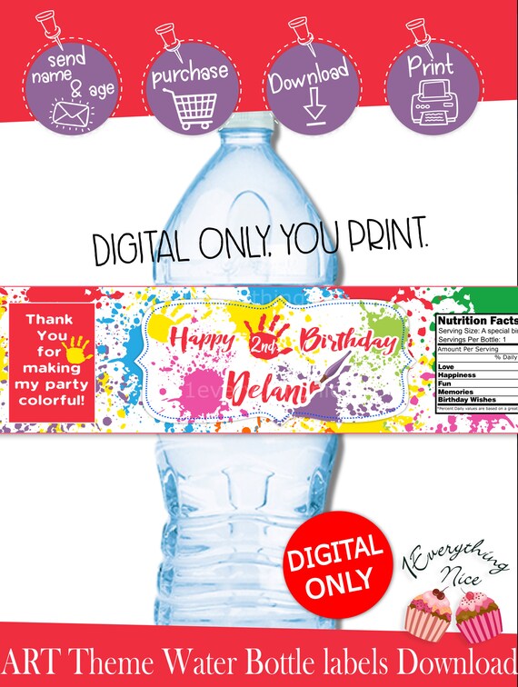 DIGITAL DOWNLOAD Art Paint Splatter Splash Theme Red Girl Version Water ...