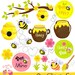 Bee Clipart Set - Etsy