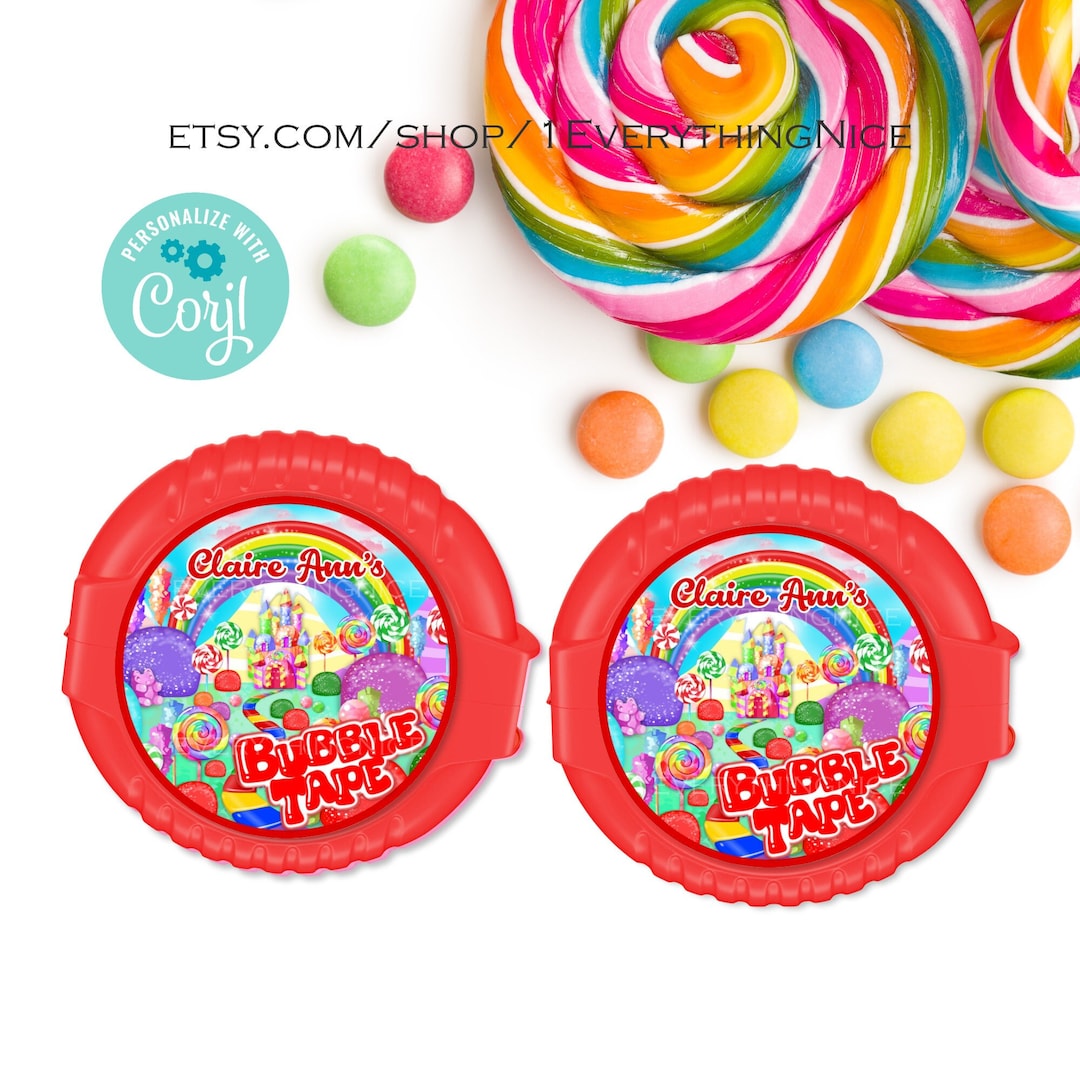 Candy Land Candyland Red Bright Rainbow Theme | Editable DIGITAL ...