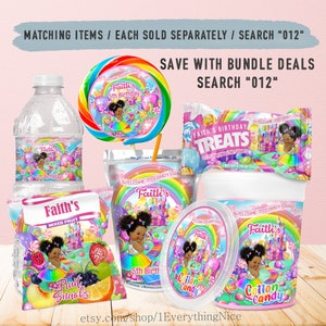 Editable Candy Land Candyland Candy Girl | DIGITAL DOWNLOAD Birthday ...
