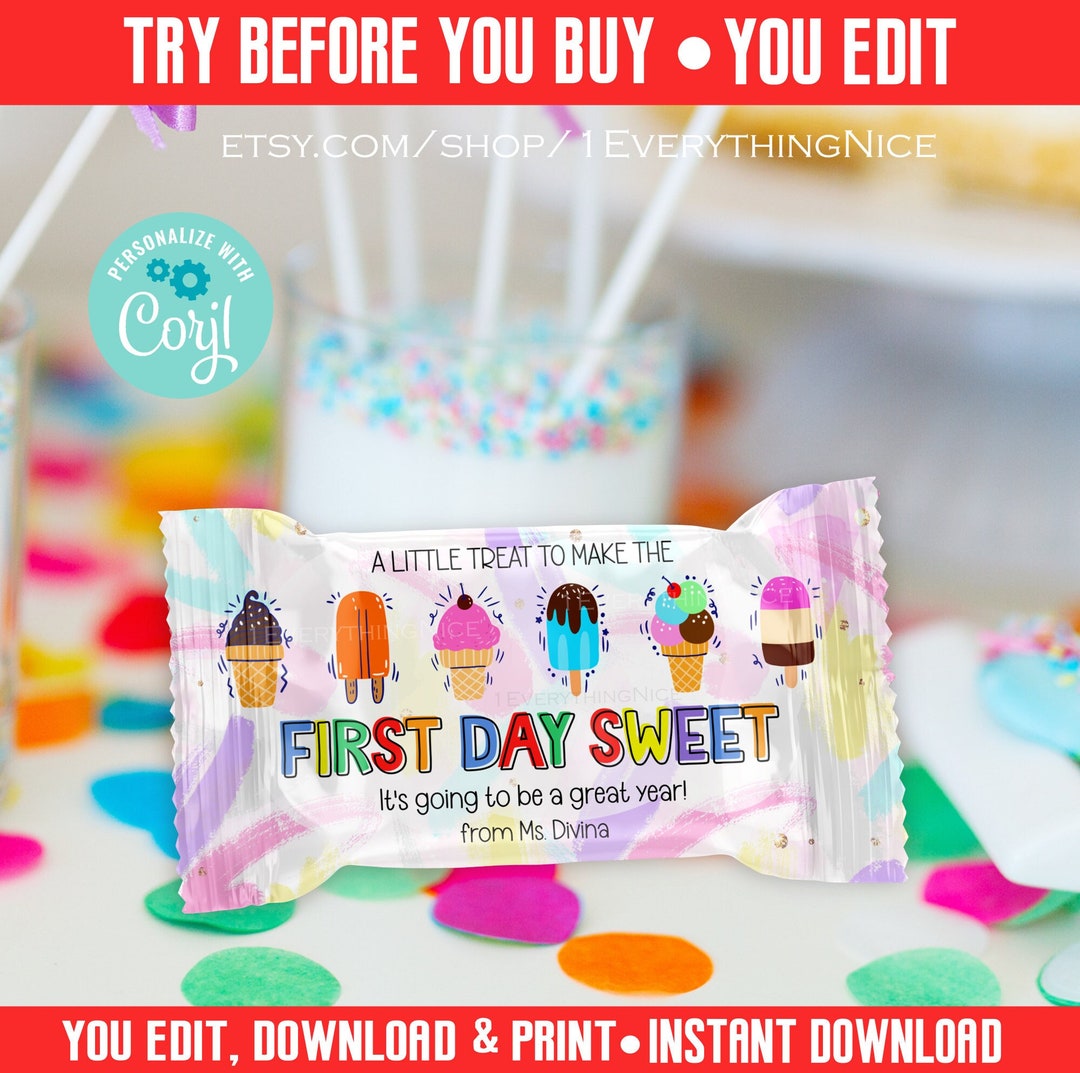 A Little Treat to Make the First Day Sweet Great Year - Etsy