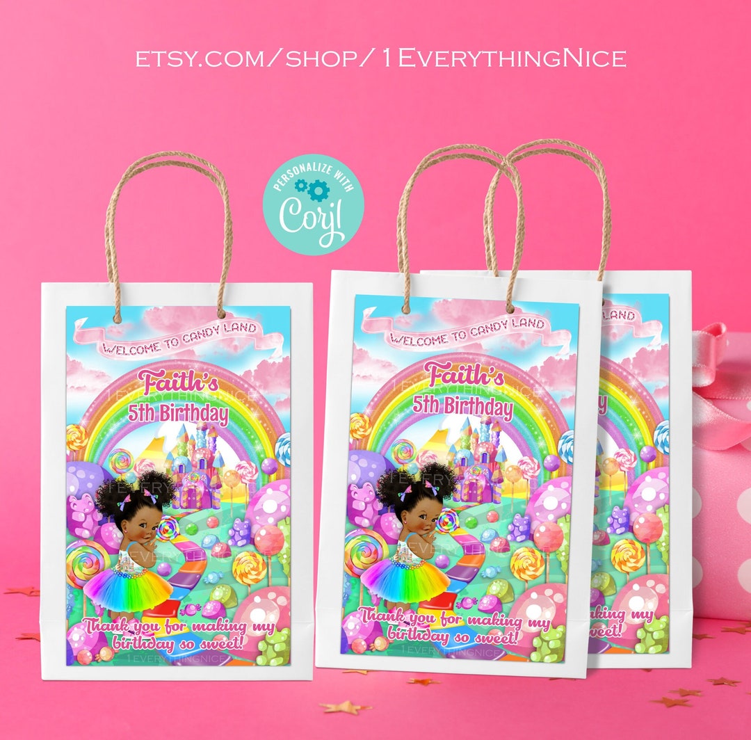 Candyland Candy Land Candy Girl Theme | Editable DIGITAL Instant ...