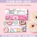 Editable Instant DOWNLOAD Donut Donuts Theme Candy Bar Wrapper Birthday ...