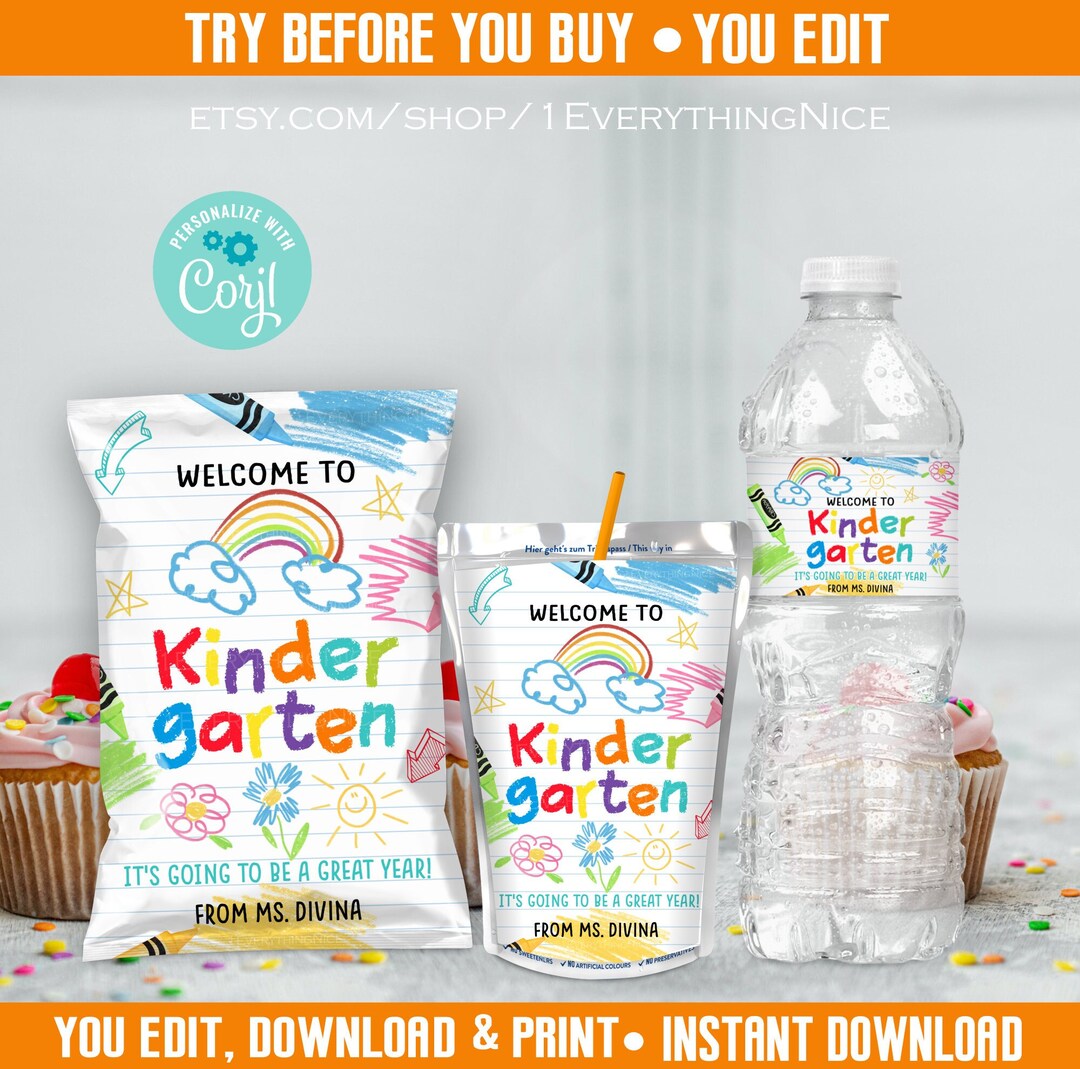 Welcome to Kindergarten Crayons Theme Teacher Student Appreciation ...