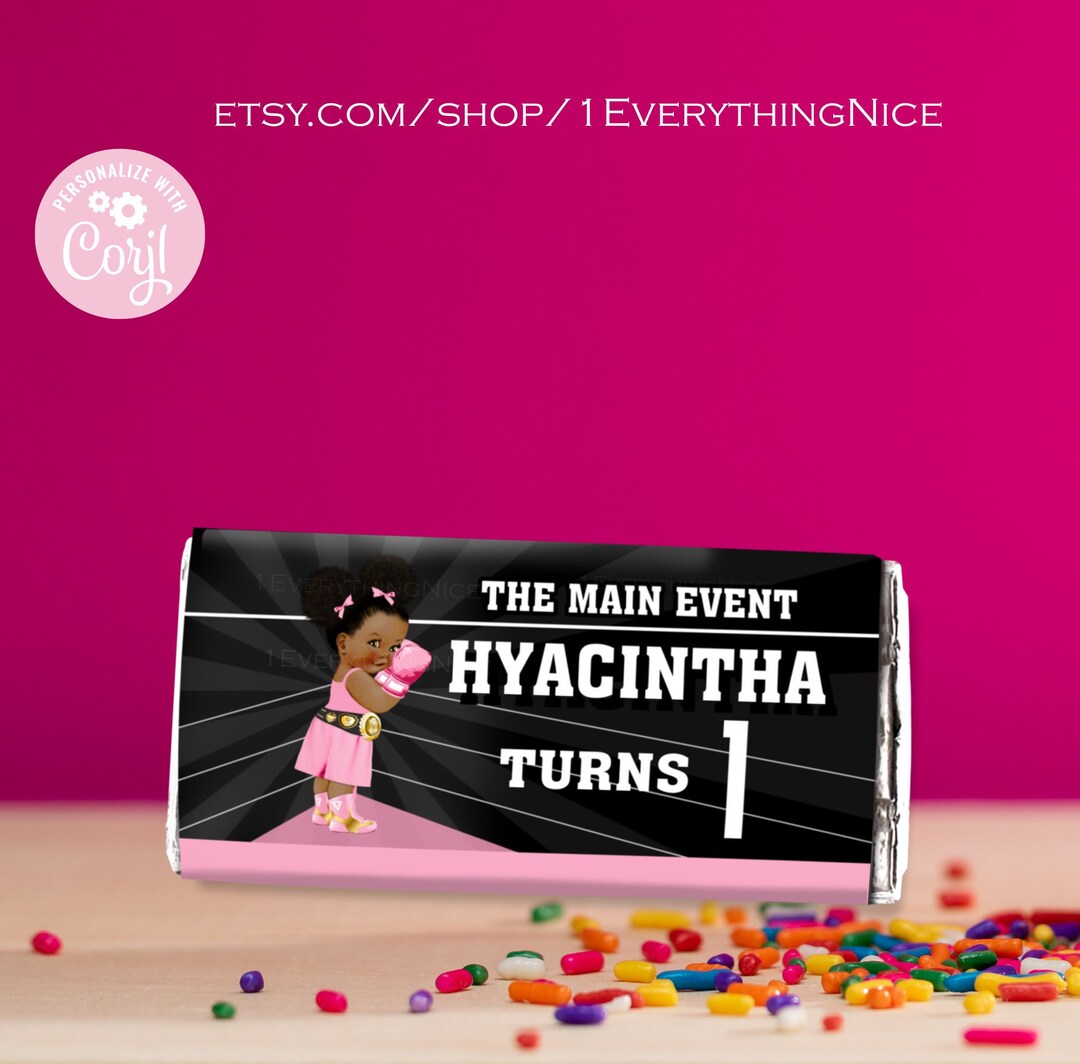 Boxing Little Baby Girl Boxer Knock Out Knockout Main Event Candy Bar ...