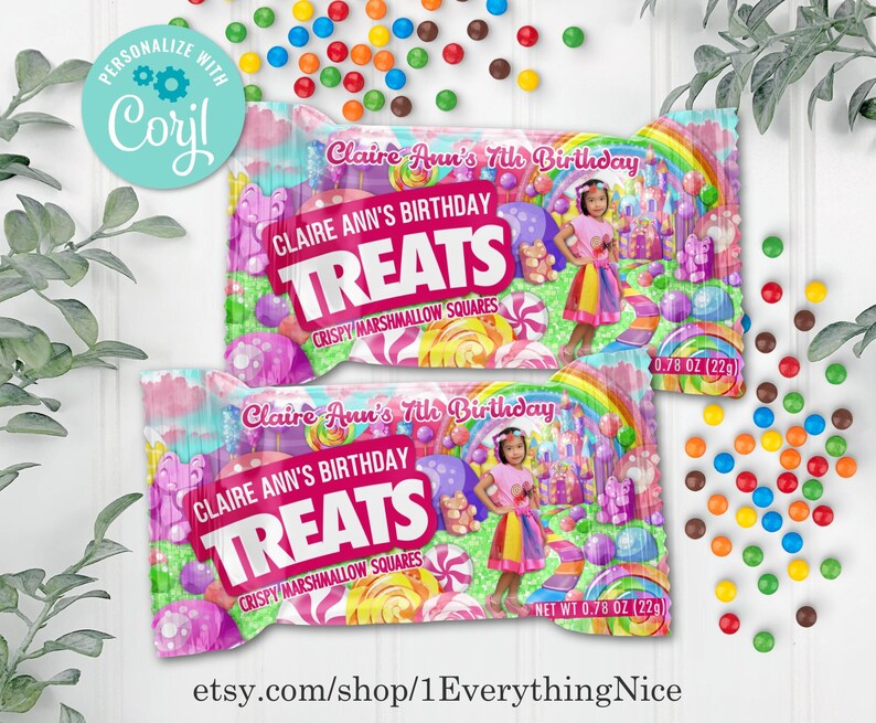 Editable DIGITAL DOWNLOAD Candyland Candy Land Birthday Party - Etsy