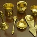 Handcrafted Brass Pooja Set | Indian Prayer Altar, 9 Pcs - Etsy