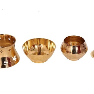 Camphor Burner Lamp /diya With Oil Diffuser, Kapoor Burner. Oil Lamp ...