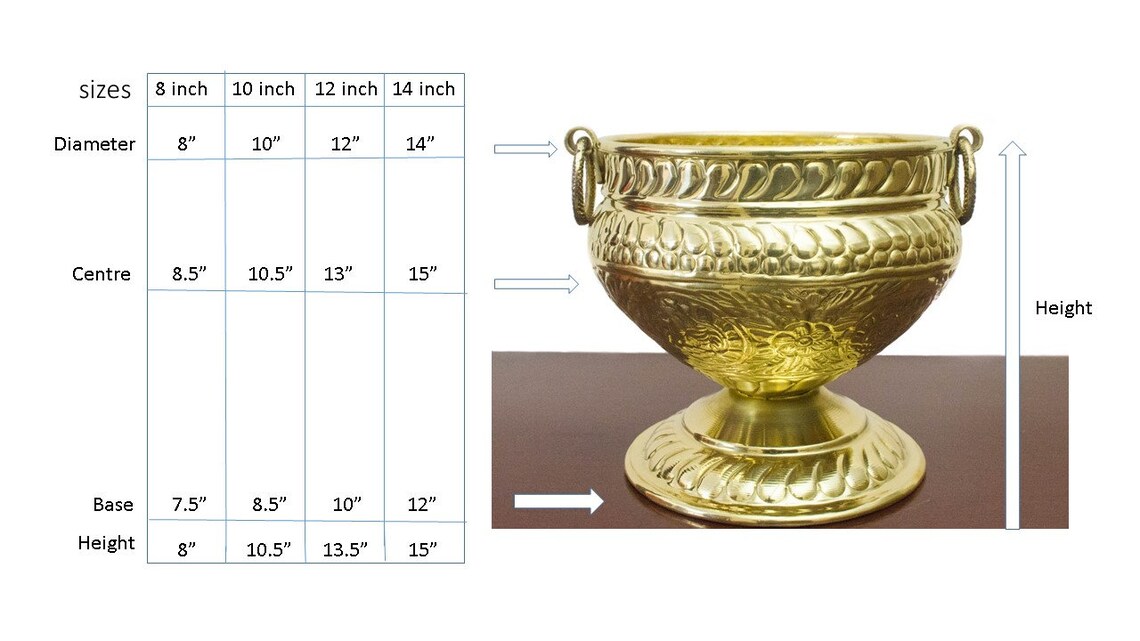 Mangala Snanam || Brass Planter || Plant Container || Flower Pot ...