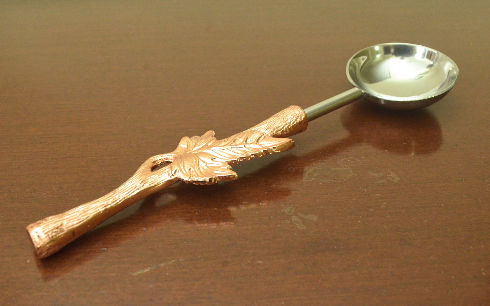 Steel Kitchen Serving Spoon Set of 4 pcs with Copper Finish | Etsy