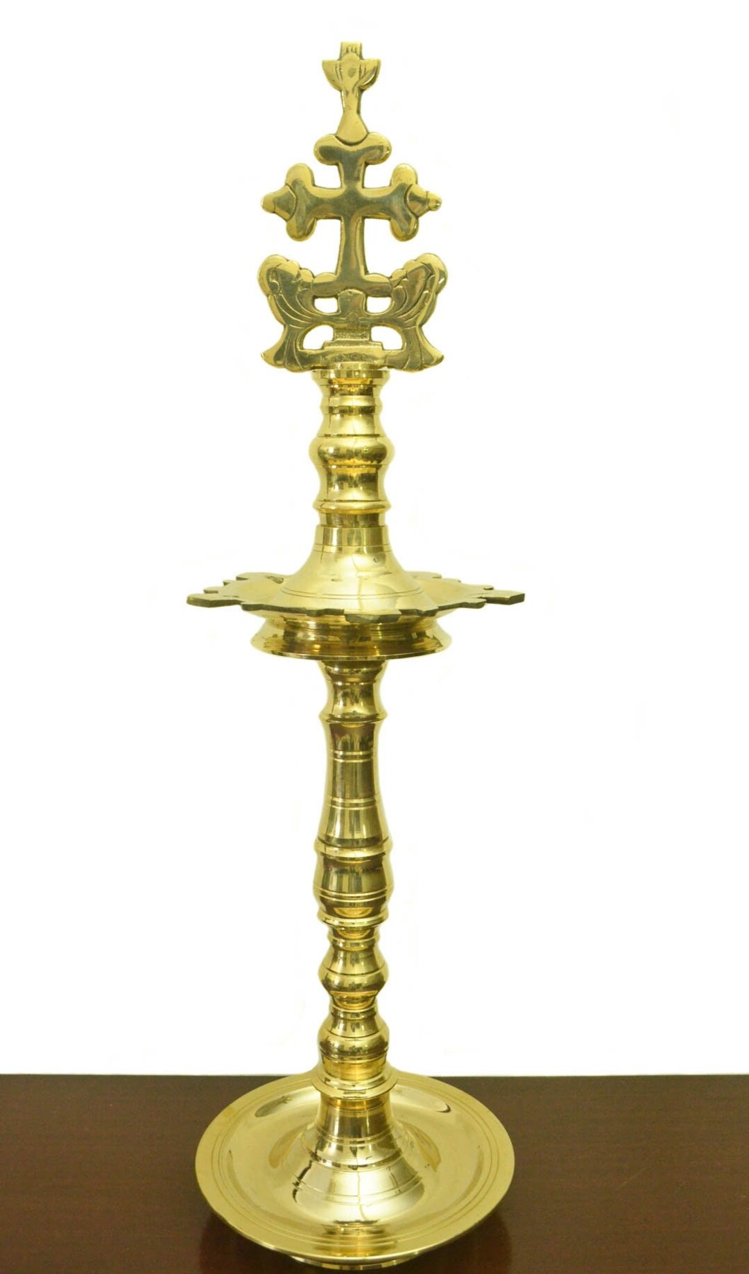 Lamp With Cross - Brass Sleeba Cross / Sleeva Cross Oil Lamp With 5 ...