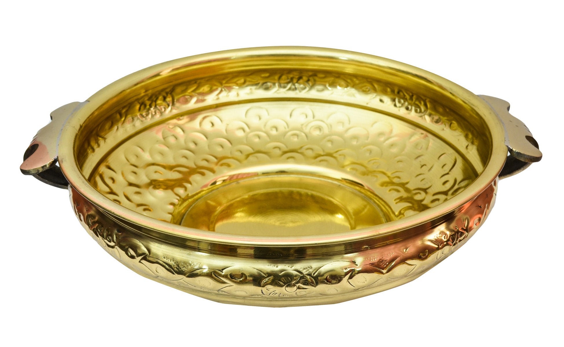Brass Urli Pot Uruli Bowl in All Over Floral Design for - Etsy Australia