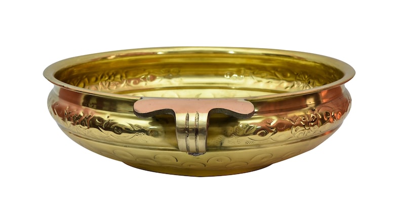 Brass Urli Pot Uruli Bowl in All Over Floral Design for - Etsy
