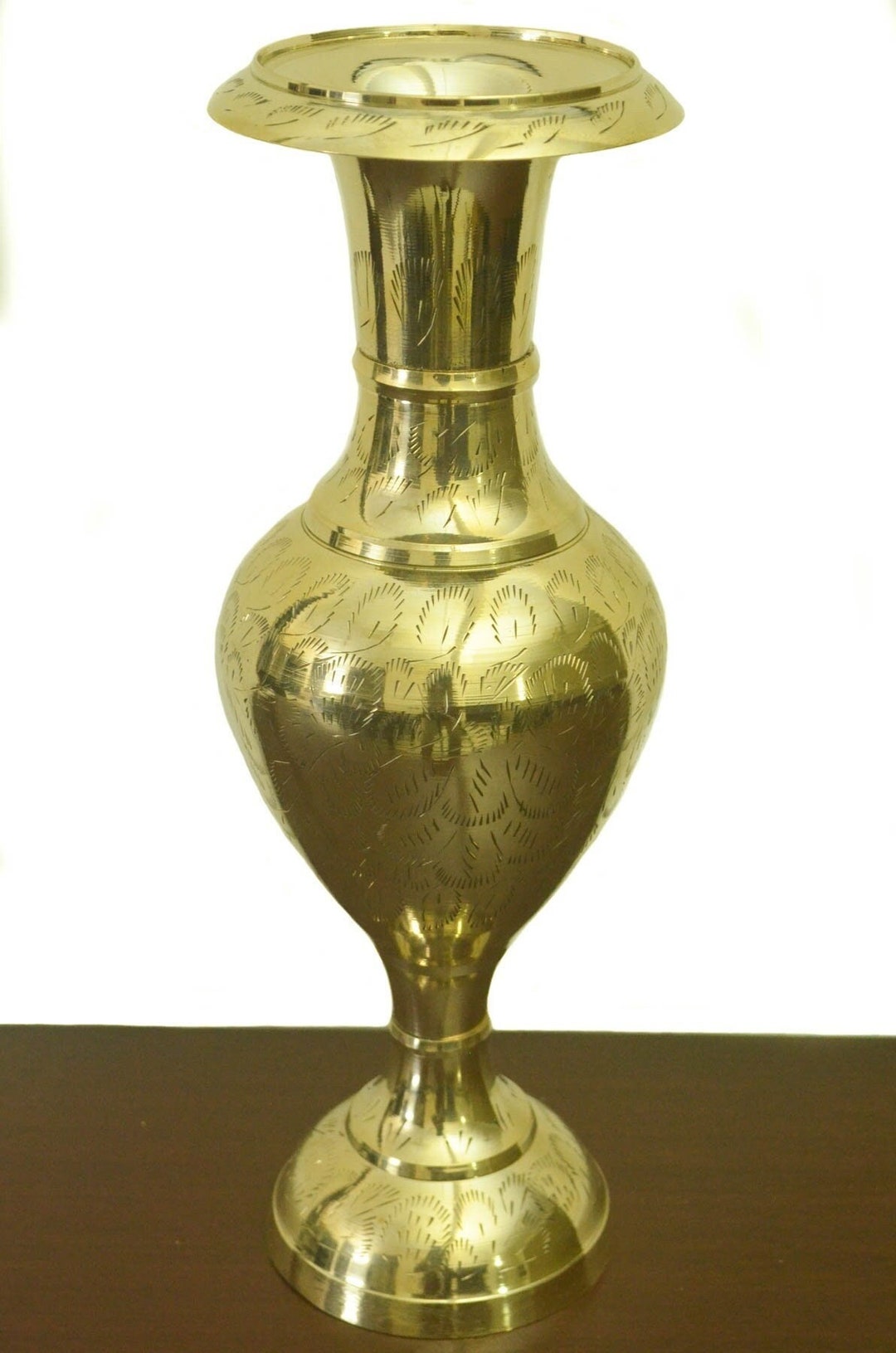 Flower Vase With Handcrafted Kalamkaari Work in Golden Color - Etsy