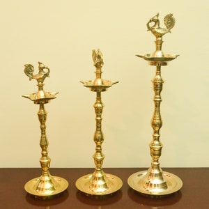 Oil Lamp/diya - Handmade Brass Traditionally Designed Brass Lamp/deepak ...