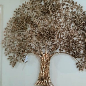 Brass Tree, Wall Hanging Showpiece Tree Statue, Brass Bodhi Tree, Brass ...
